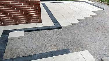 Shale Stone Patio | Interlock or FlagStone Walkway | Stone Garden Box